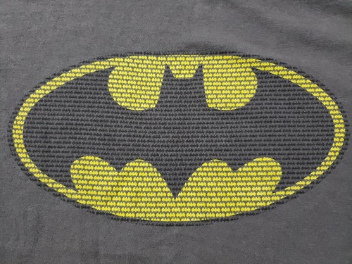 Y2K Vintage Batman Classic 90s Bat Logo L T-Shirt - Gem