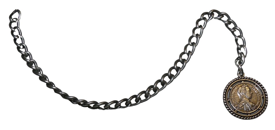 German Charivari Metal Coin CHAIN 4 Oktoberfest Lederhosen Dirndl ...