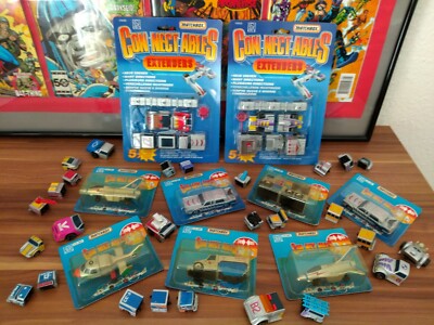 1990 Connectables OVP MOC Loose Socket Cars Vintage Matchbox + Micro ...