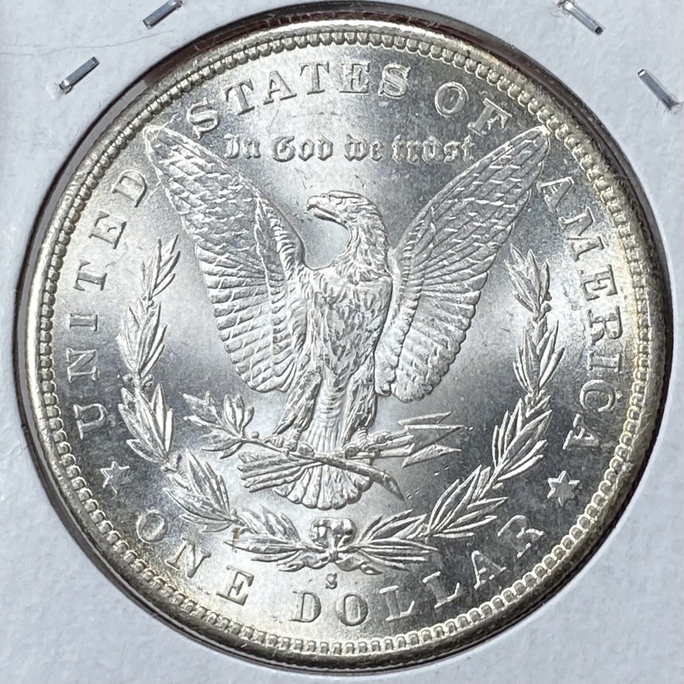 1890-S Morgan Silver Dollar GEM BU UNCIRCULATED MS Great Luster E785 ...