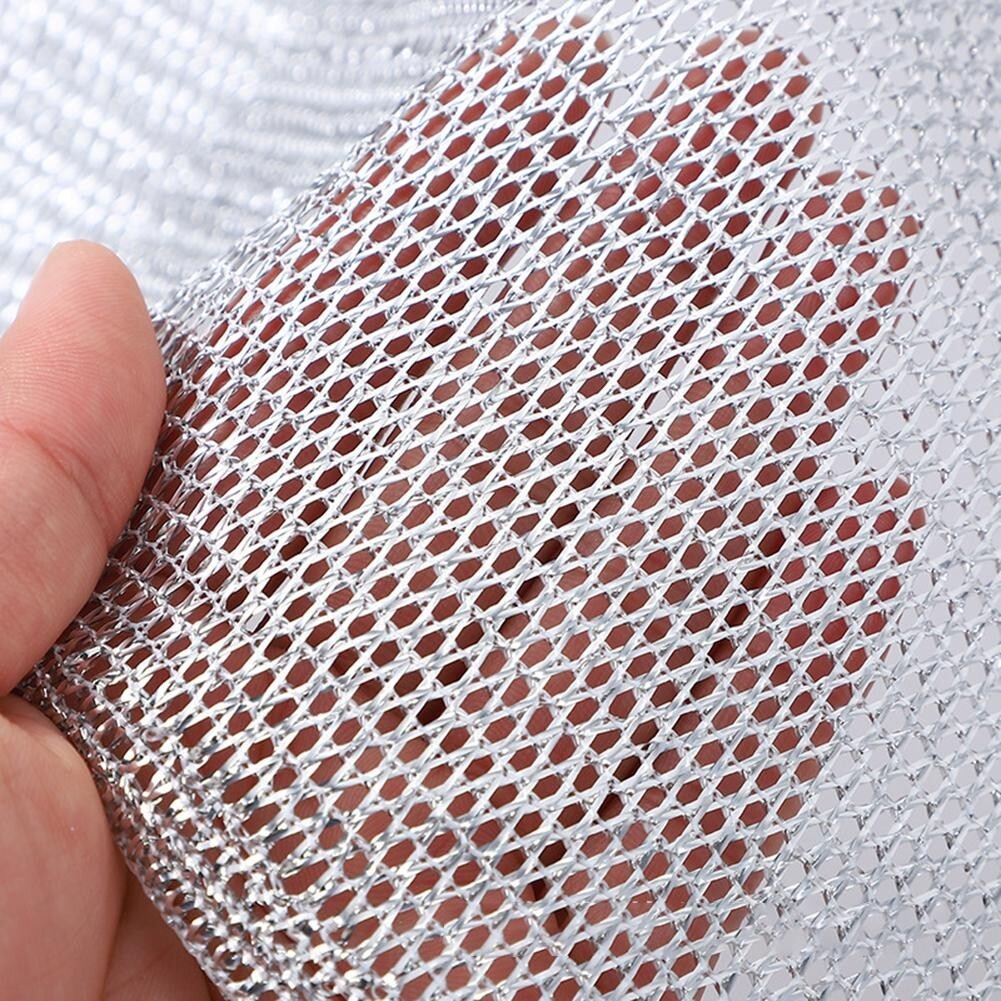 Premium Quality Silver Wire Mesh Fabric for DIY Sewing Transparent ...