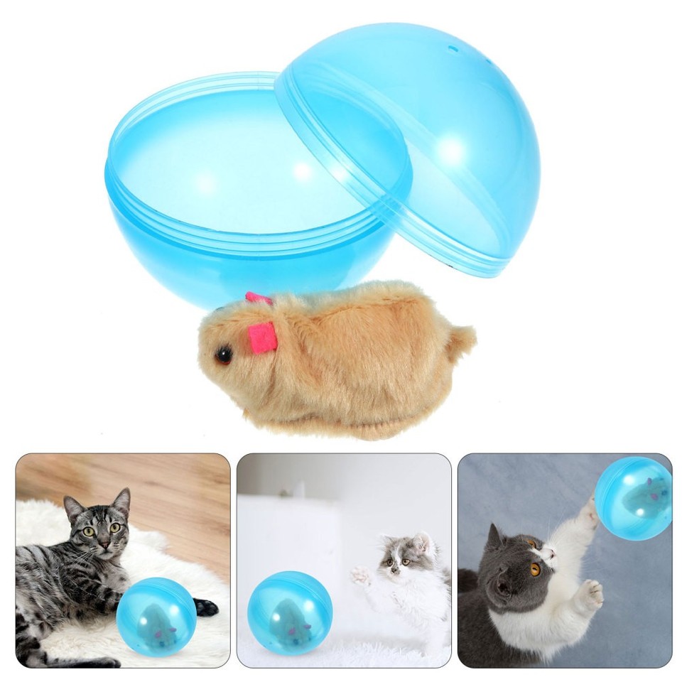 Cat Teaser Balls Kitten Teasing Toy Interactive Catching Toys Electric ...