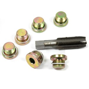 7pc M17 Oil Pan Thread Repair Kit Set Sump Drain Plug Repair Tool for ...