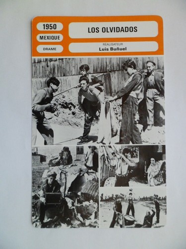 CARTE FICHE CINEMA 1950 LOS OLVIDADOS Estella Inda Miguel Inclan ...