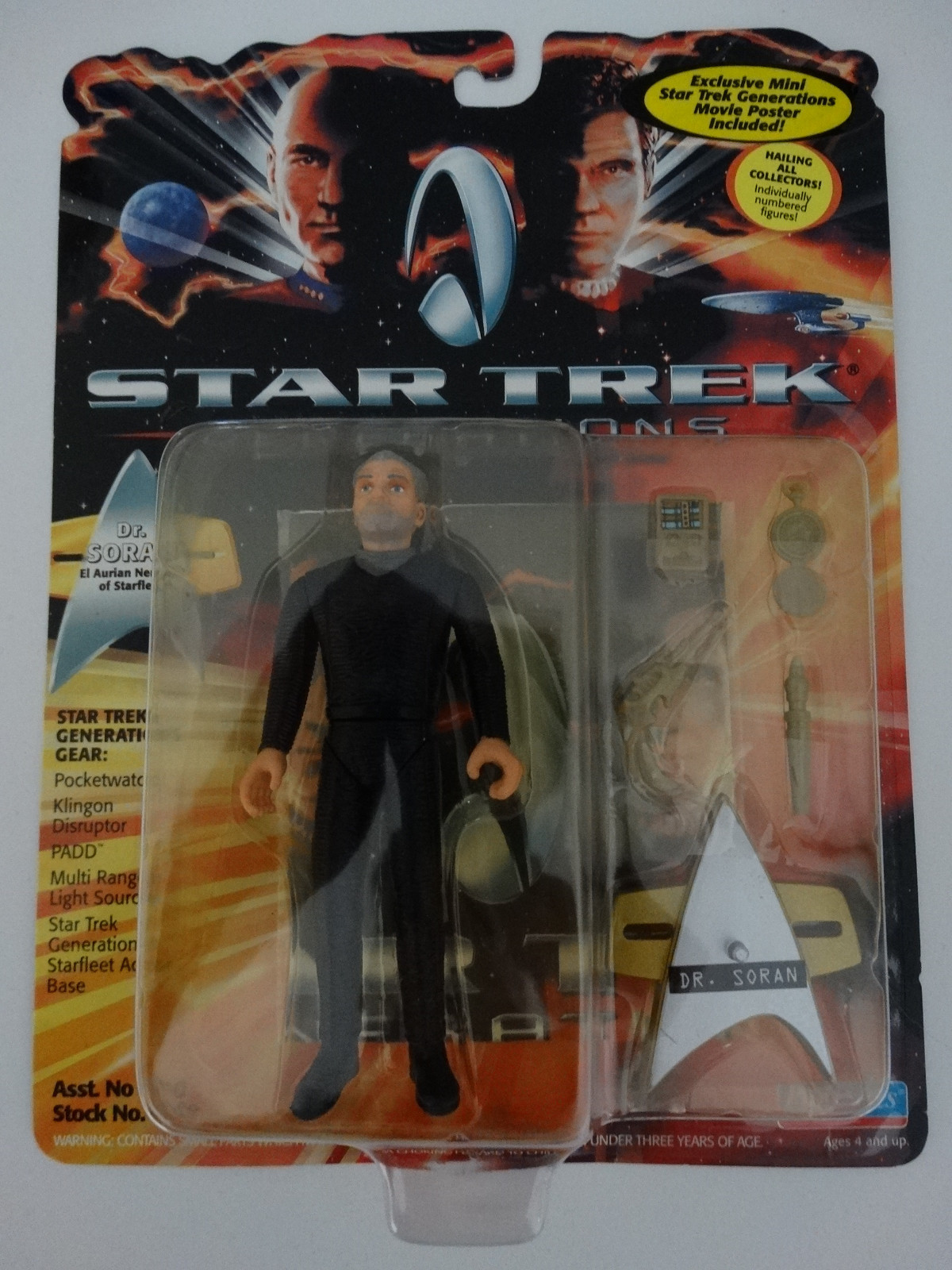 1994 Star Trek Generations Dr Soran Playmates Action Figure 43377069256 ...