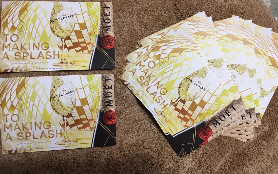 Moet Chandon Party Invitation Postcards Set Of 25/double Sided. Free ...