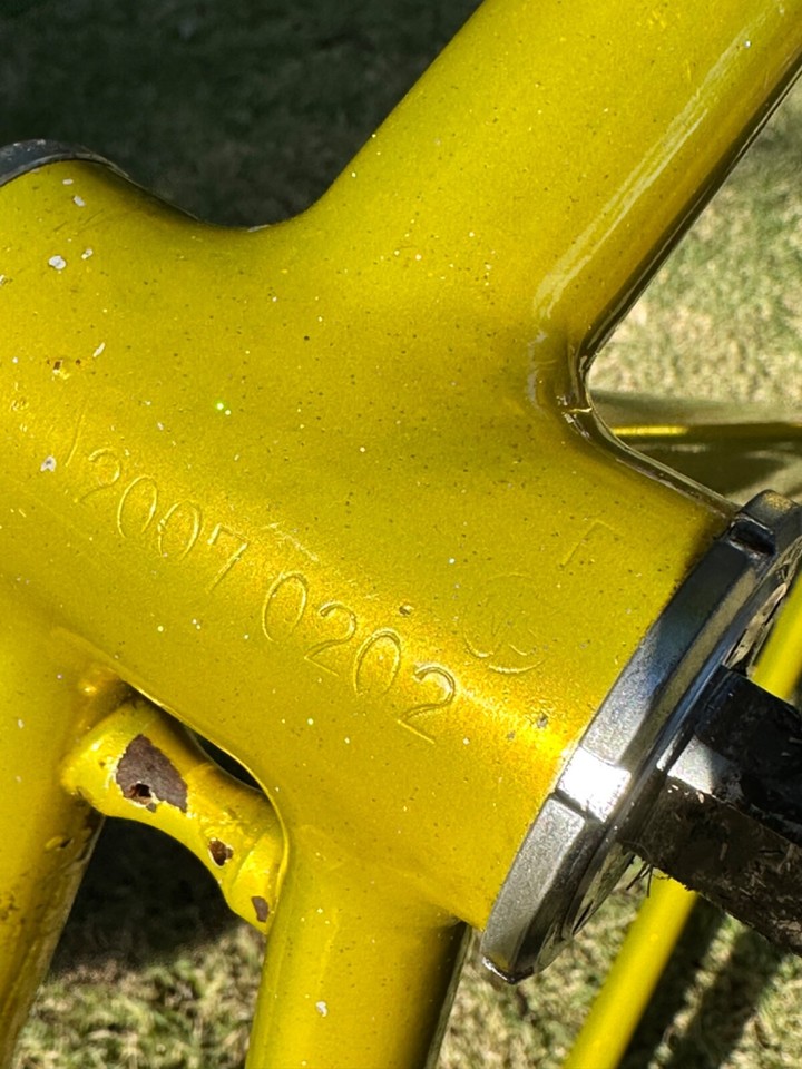 NJS APPROVED Stamped Fixed Gear PELOTON Track Bike Steel Frame Set 52cm ...