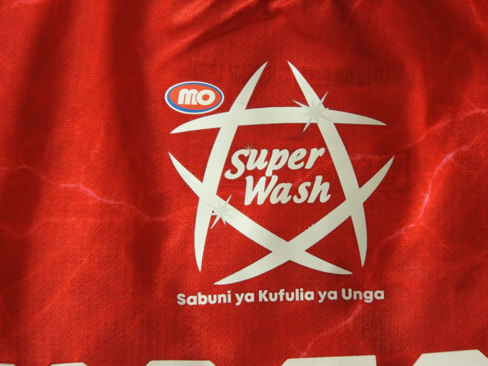 FC Simba 2022 Home Jersey #25 Moses VG Red Shirt Size L Football Soccer ...