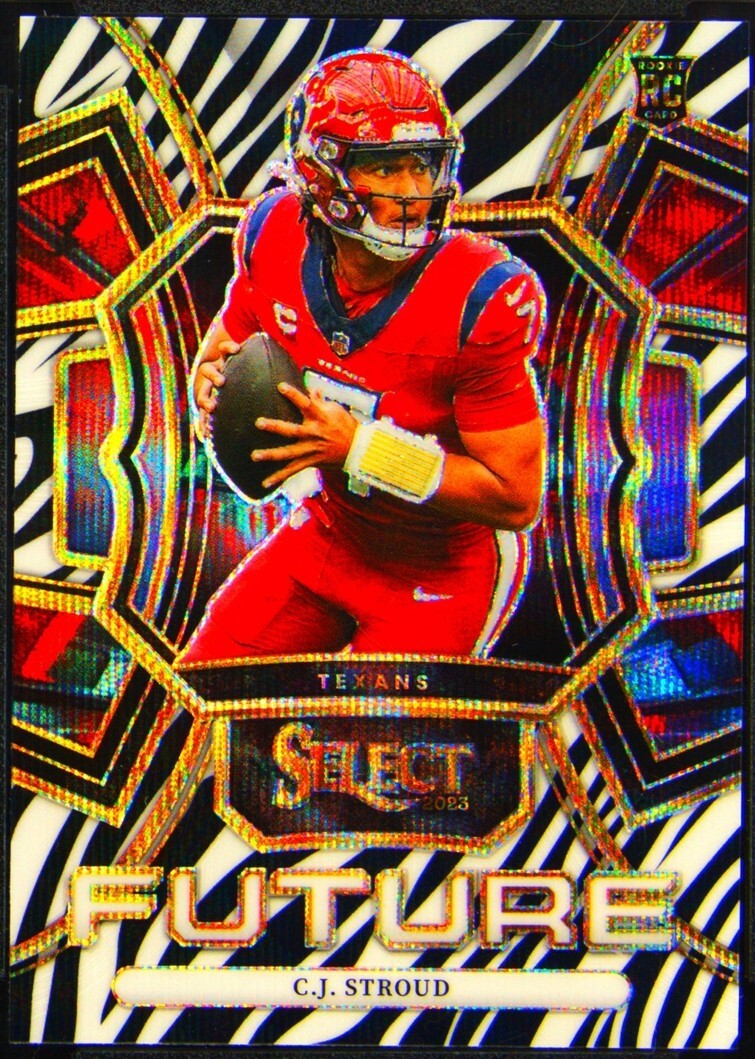 2023 Panini Select - Select Future C.J. Stroud #FUT-CST Zebra Prizm (RC ...