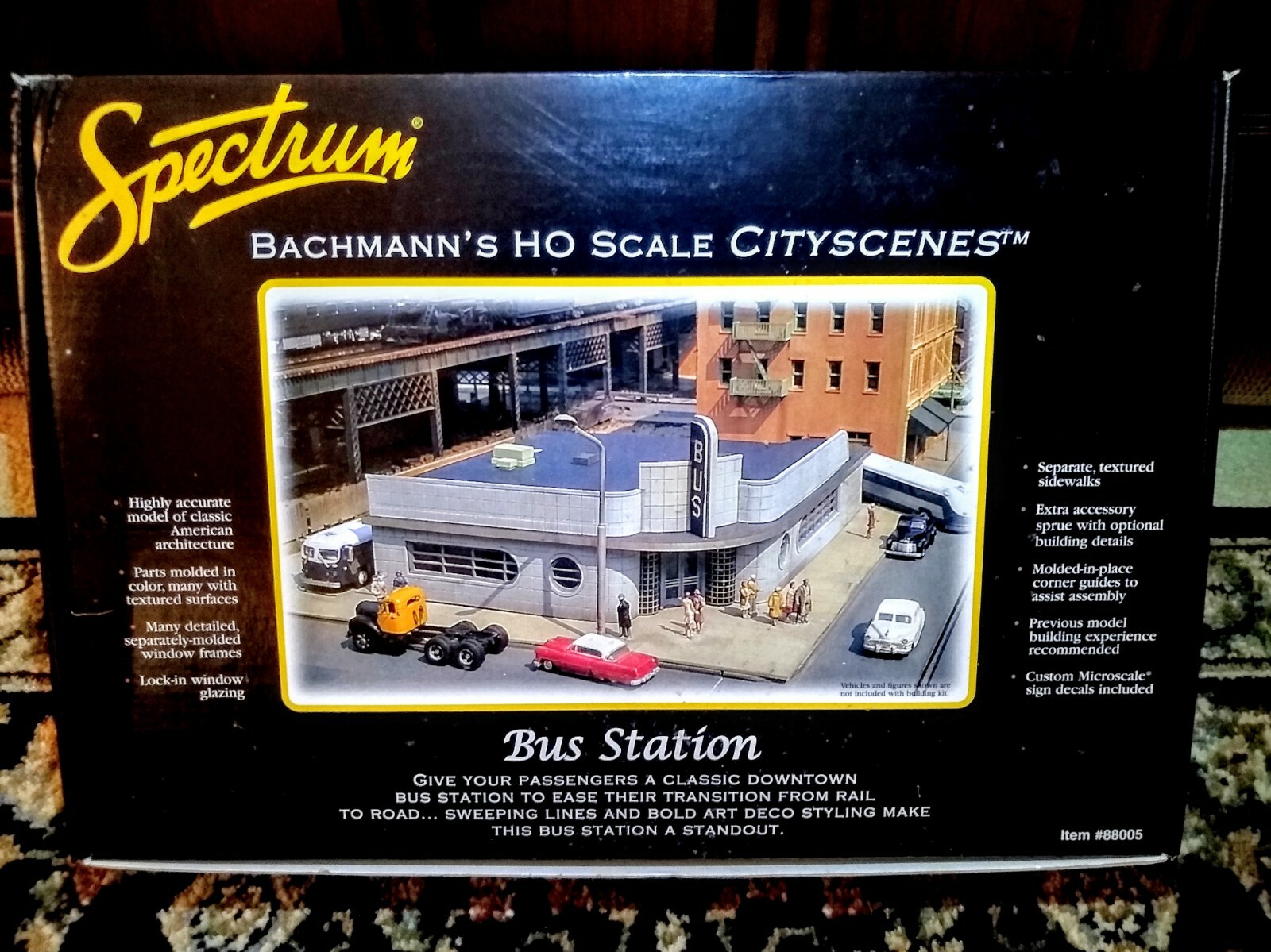 Bachmann Spectrum Cityscenes Bus Station 88005 HO Scale Structure for ...