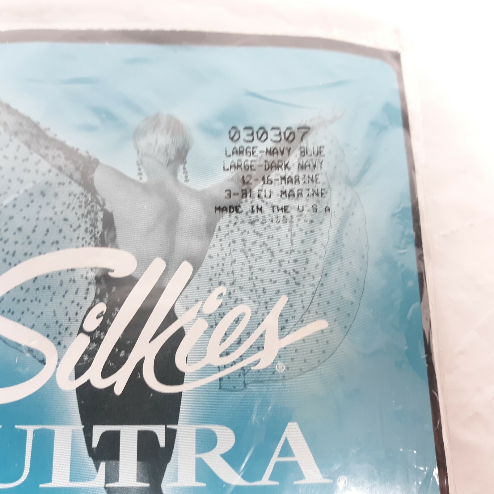 Navy Blue Silkies Panty Hose Size Large - Gem