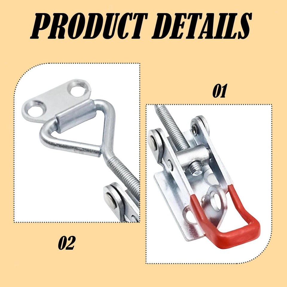 8 Pieces Toggle Latch Clamps Adjustable Latch Pull Hasp | eBay Australia