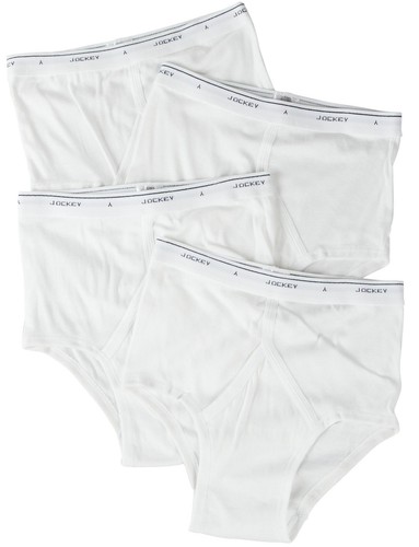 Cotton Full-Rise Brief 4-Pack White 32 37882165381| eBay