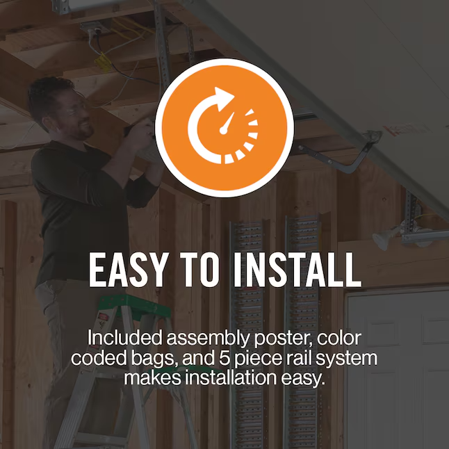 Genie 1-1/4 HPc Belt drive Garage Door Opener and Battery Back-Up ...