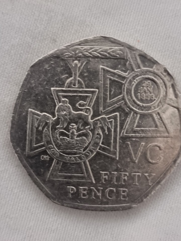 Rare 2006 50p Fifty Pence Coin UK GB Victoria Cross 29 Jan 1858 ...