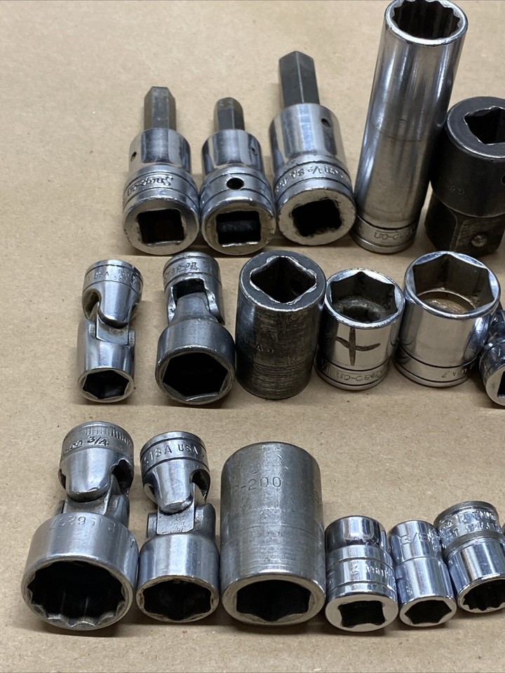 LOT OF (35) SNAP ON MIX SOCKETS TOOLS | eBay