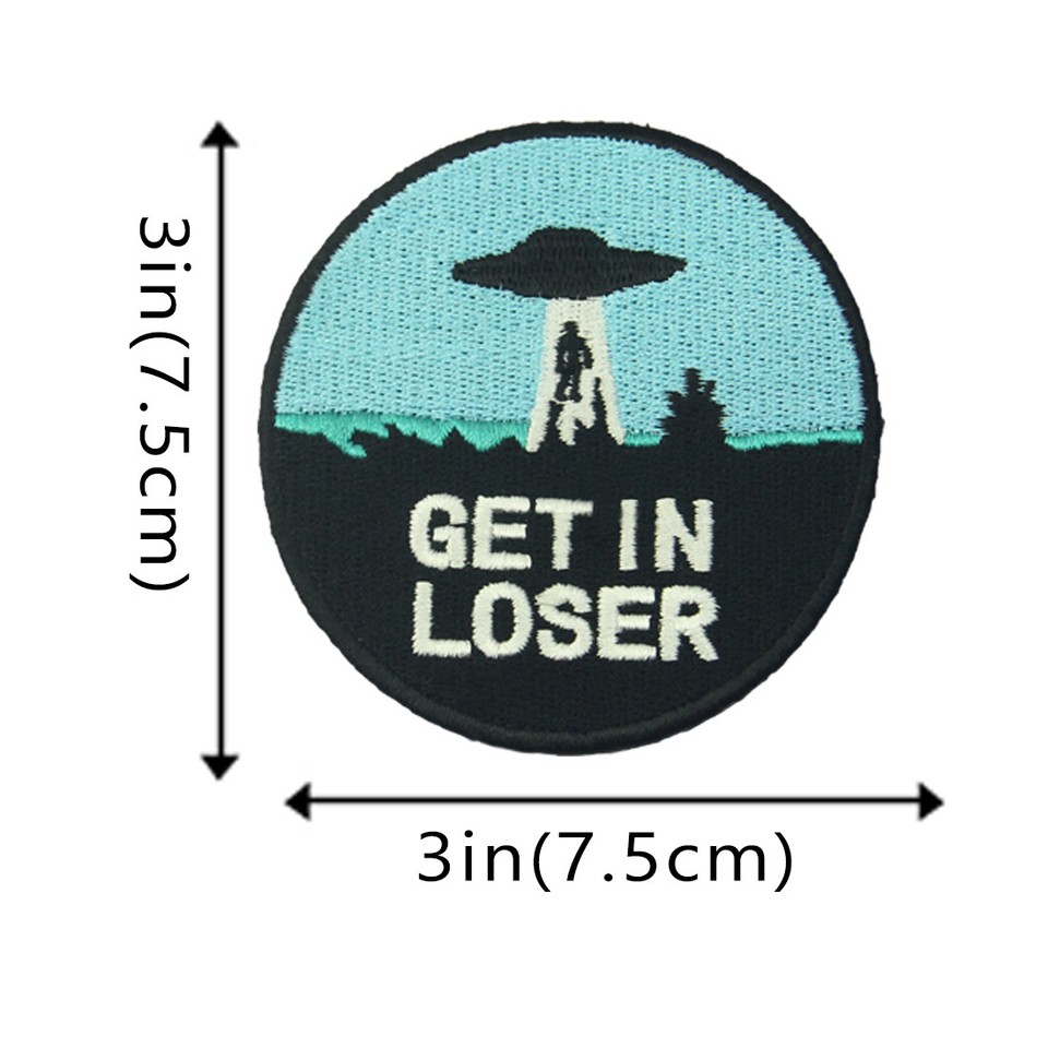 EMBROIDERED Iron On Patches appliques transfers Biker Patch Badges Get ...