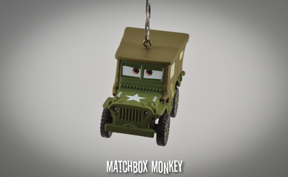 Disney Pixar Cars Sarge 1941 Willys Jeep Custom Ornament Army Military ...