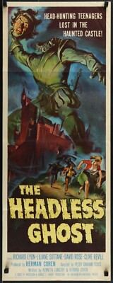 The Headless Ghost (1959) Original Insert Movie Poster 14x36 | eBay