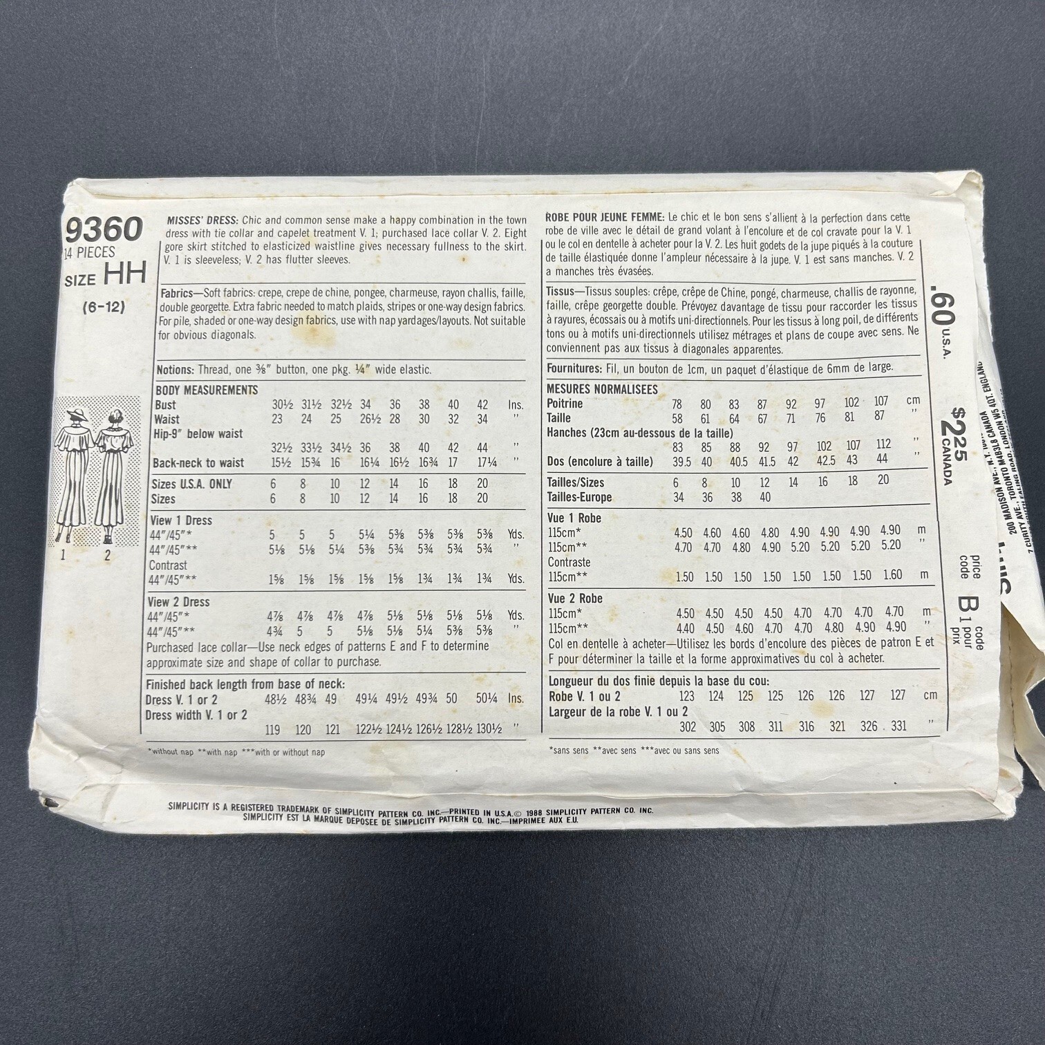 Simplicity 9360 Misses Dress 60th Anniversary Pattern Uncut Sz 6-12 | eBay