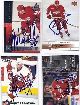 1998 UD3 NE #NE28 Anders Eriksson Detroit Red Wings Signed Autographed ...