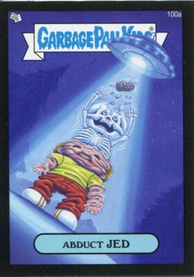 Garbage Pail Kids Mini Cards 2013 Black Parallel Base Card 100a Abduct ...