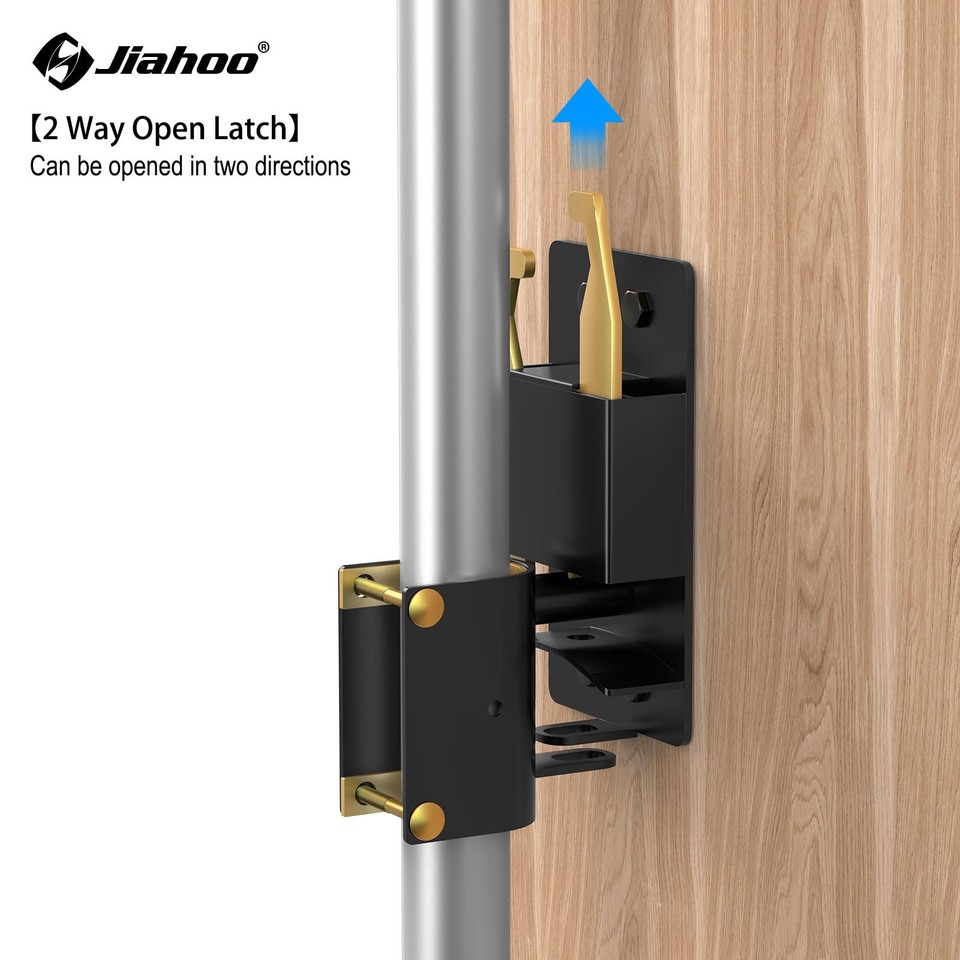 2 Way Farm Gate Latch, Heavy Duty Latches for Metal Tube Gates, Two-Way ...