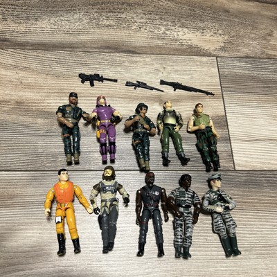 10 Piece Vintage Made In Hong Kong & China Mini GI Joe Action Figures ...