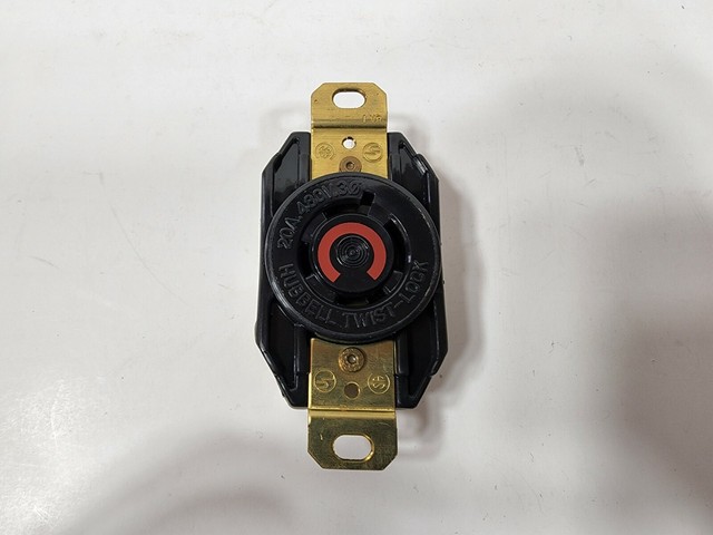 Old Stock Hubbell 20a Twist Lock Receptacle HBL2430 for sale online | eBay