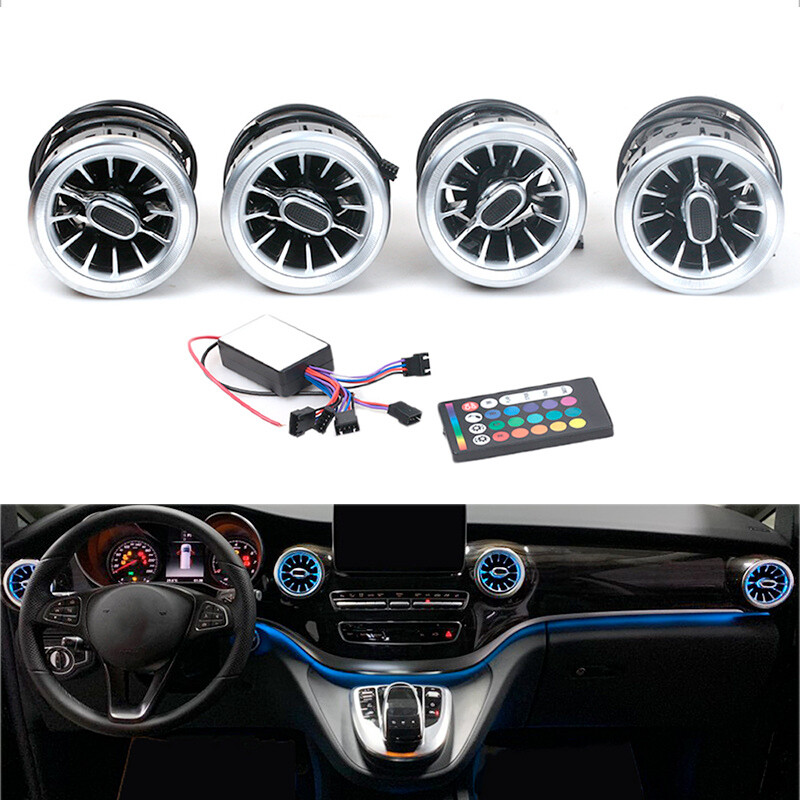 Front Dashboard Air Condition Vent Set For Mercedes Benz V Class W447 ...