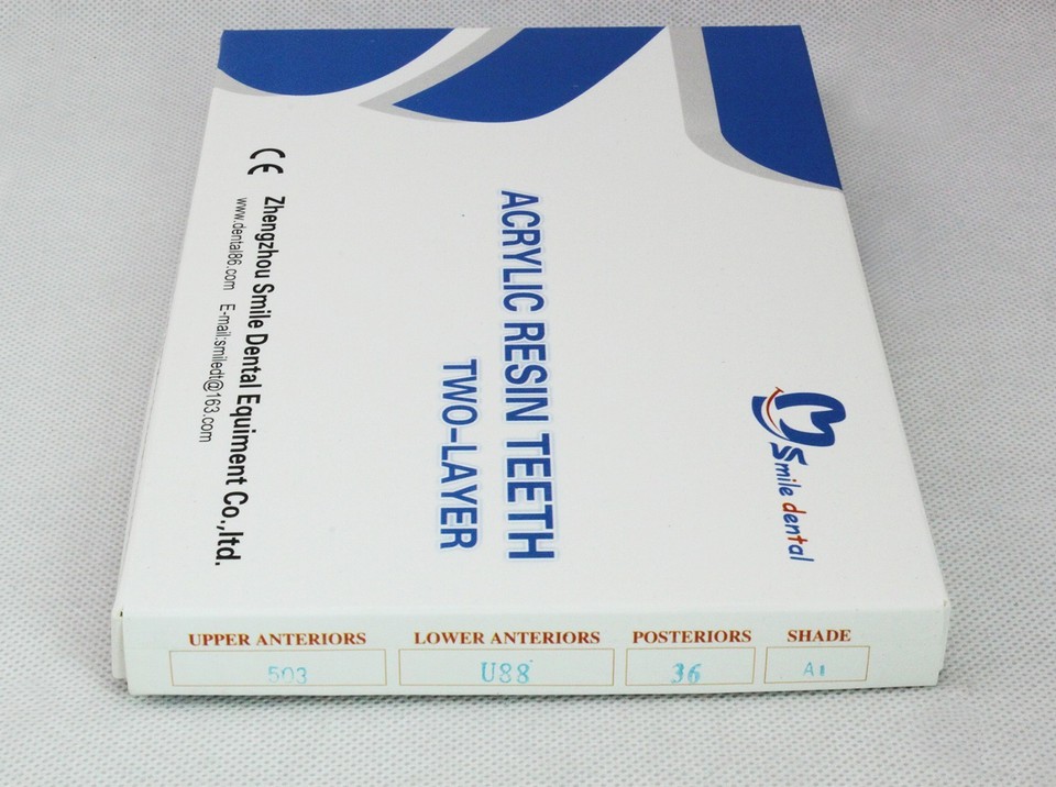 3Sets of Vita color A1 Acrylic resin Teeth Denture Dental Two Layer ...