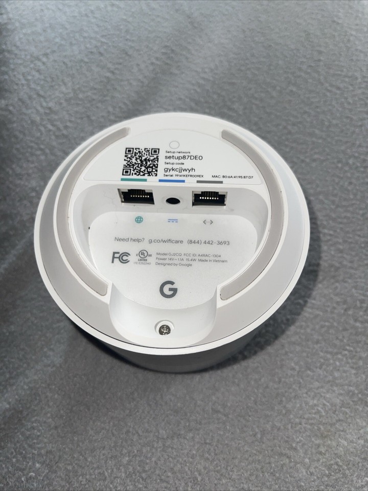 Google GJ2CQ White Wireless Dual-Band Home Mesh System Access Point ...