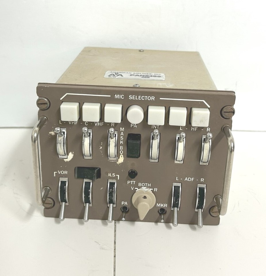 Boeing 737 Aircraft Audio Selector Control Panel P/N 5032-1-4 | eBay