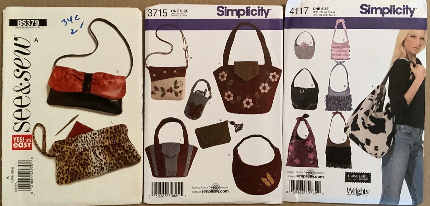 (3 PATTERNS) 2009 Butterick #B5379 2007 Simplicity #3715 2006 ...