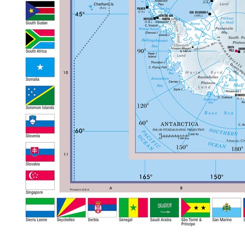 Cool Owl Maps World Wall Map GIANT Poster 54"x36" Rolled Paper | eBay