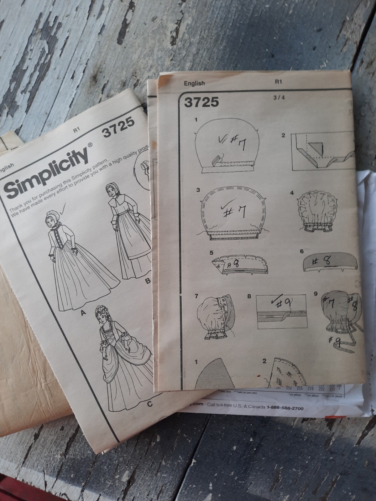 Simplicity 3725 Size HH 3,4,5,6 Costume Prairie Pilgrim Girls | eBay