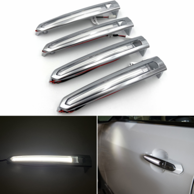 For Cadillac XT5 XT6 XT4 CT6 XTS ATS L+R Chrome Led LIGHTED DOOR HANDLE ...