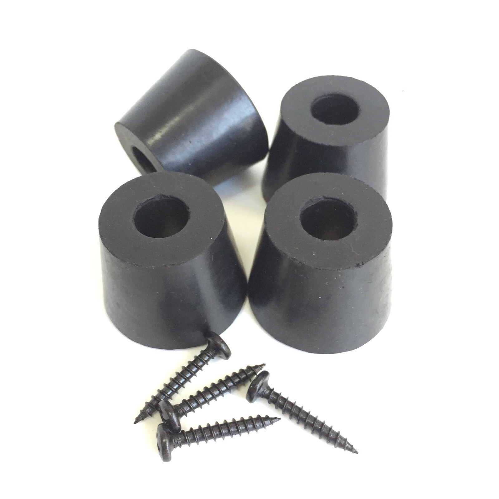 4 Tapered Feet For Amplifier, Amp head, Speaker Cabinet Furniture Feet ...