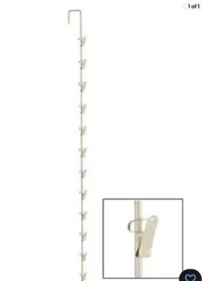 Clip Strips Lot Of 4 Metal Spring Merchandiser 12 Hook Potato Chip ...