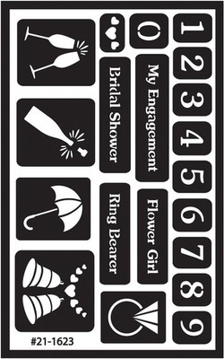 Armour Etch Over N Over Stencil Wedg Font Numbers | eBay