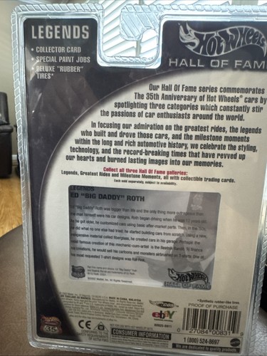 2002 HOT WHEELS LIMITED EDITION HALL OF FAME ED BIG DADDY ROTH BEATNIK ...