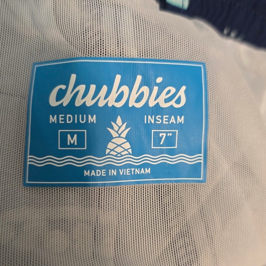 Chubbies Alligator Palm Tree Design Men's Summer Shorts Swim Trunks M ...