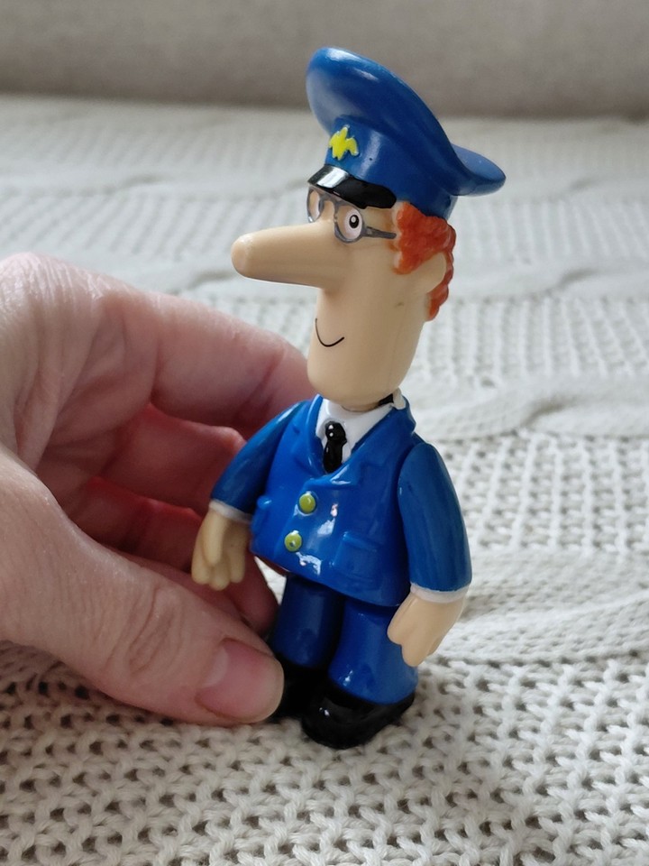 3 Large Postman Pat Van Vehicle Figures Police Car Train Ajay Selby ...