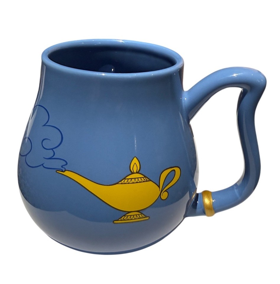 Disney Parks - Aladdin Genie Face Grin & Lamp Ceramic Coffee Mug Cup ...