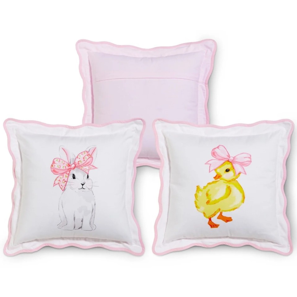 RAZ Imports Pre-Order Easter Whimsy Bunny and Waddles the Chick Pillow ...