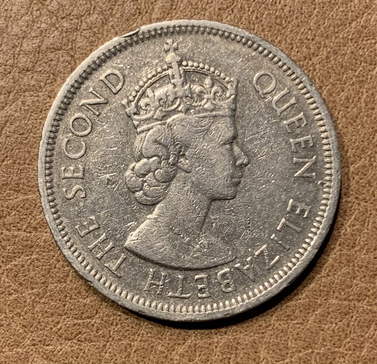 1960 Hong Kong One 1 Dollar Queen Elizabeth II Lion Coin | eBay