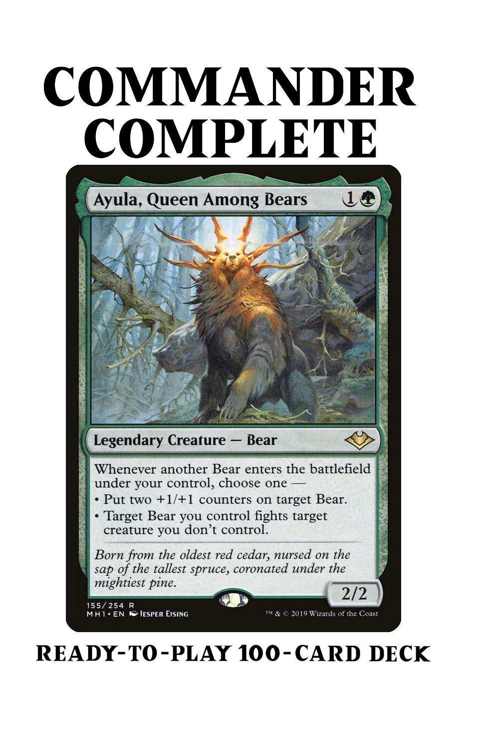 Ayula, Queen Among Bears BEAR TRIBAL Magic MTG Custom Commander Deck | eBay