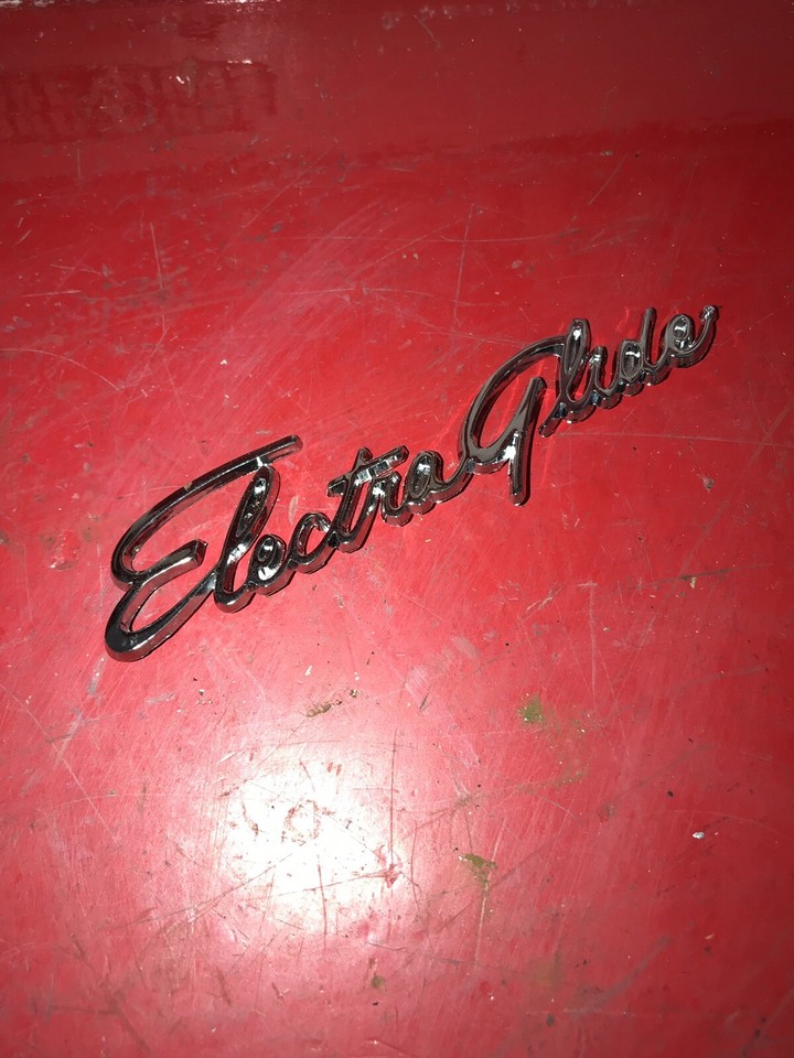 One NOS Harley Davidson Front Fender Emblem Electra Glide Panhead ...