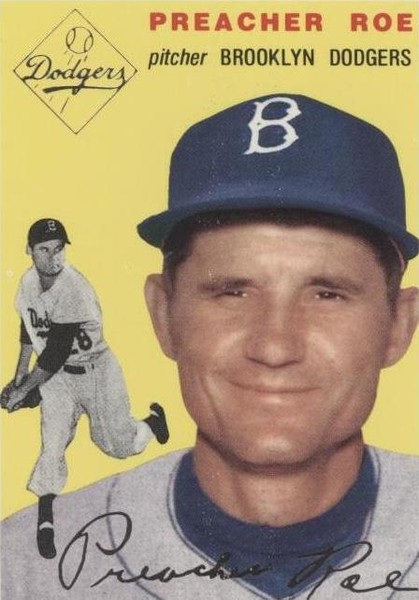 1994 Topps Archives The Ultimate 1954 Set - Gold #14 Preacher Roe for ...