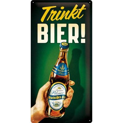 Schild Bier Werbung Poster Deko Gaststätte Bar Kneipe 25 x 50 cm *525 ...